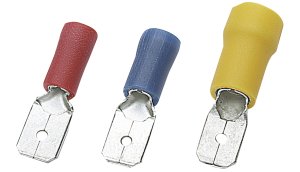 INSULATED MALE PUSH-ON TERMINALS ELEMATIC
